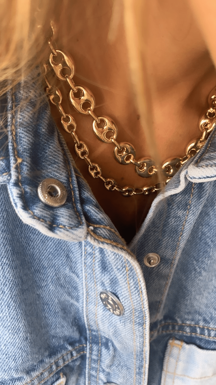 Bombee Coffee links chain M - Very Anna Jewelry